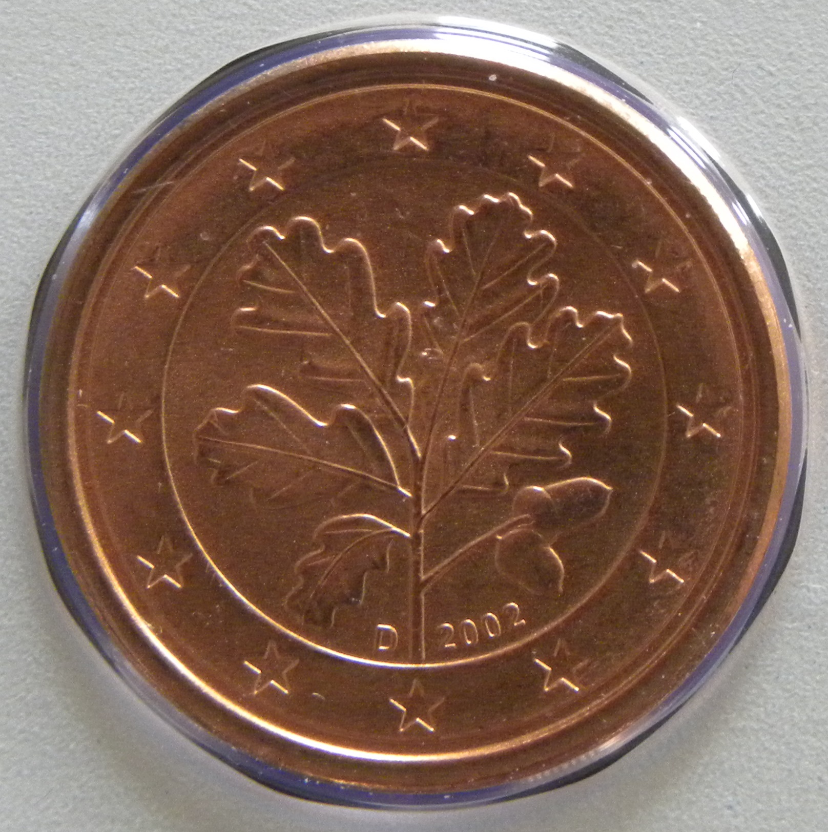 Euro coins from 2002