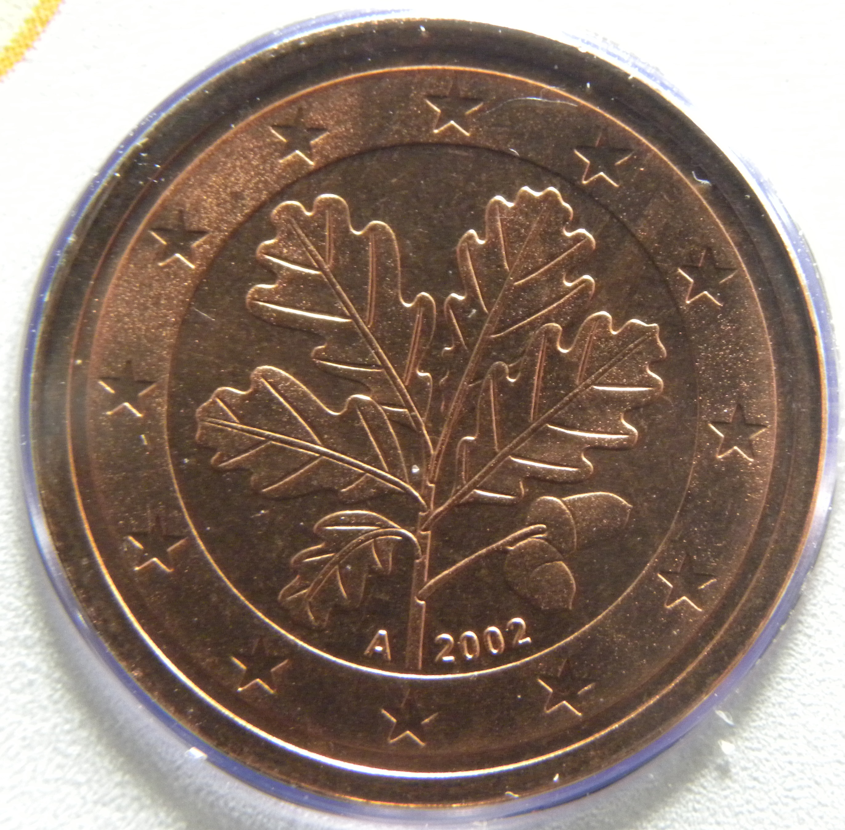 Euro coins from 2002