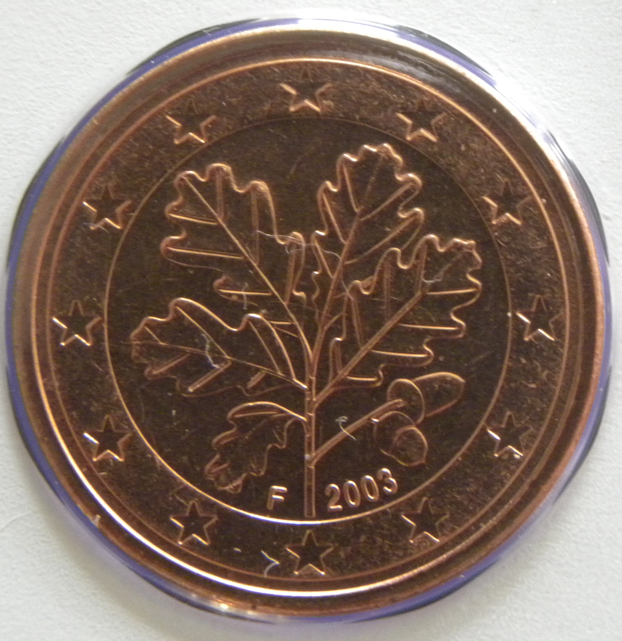 Euro coins from 2003