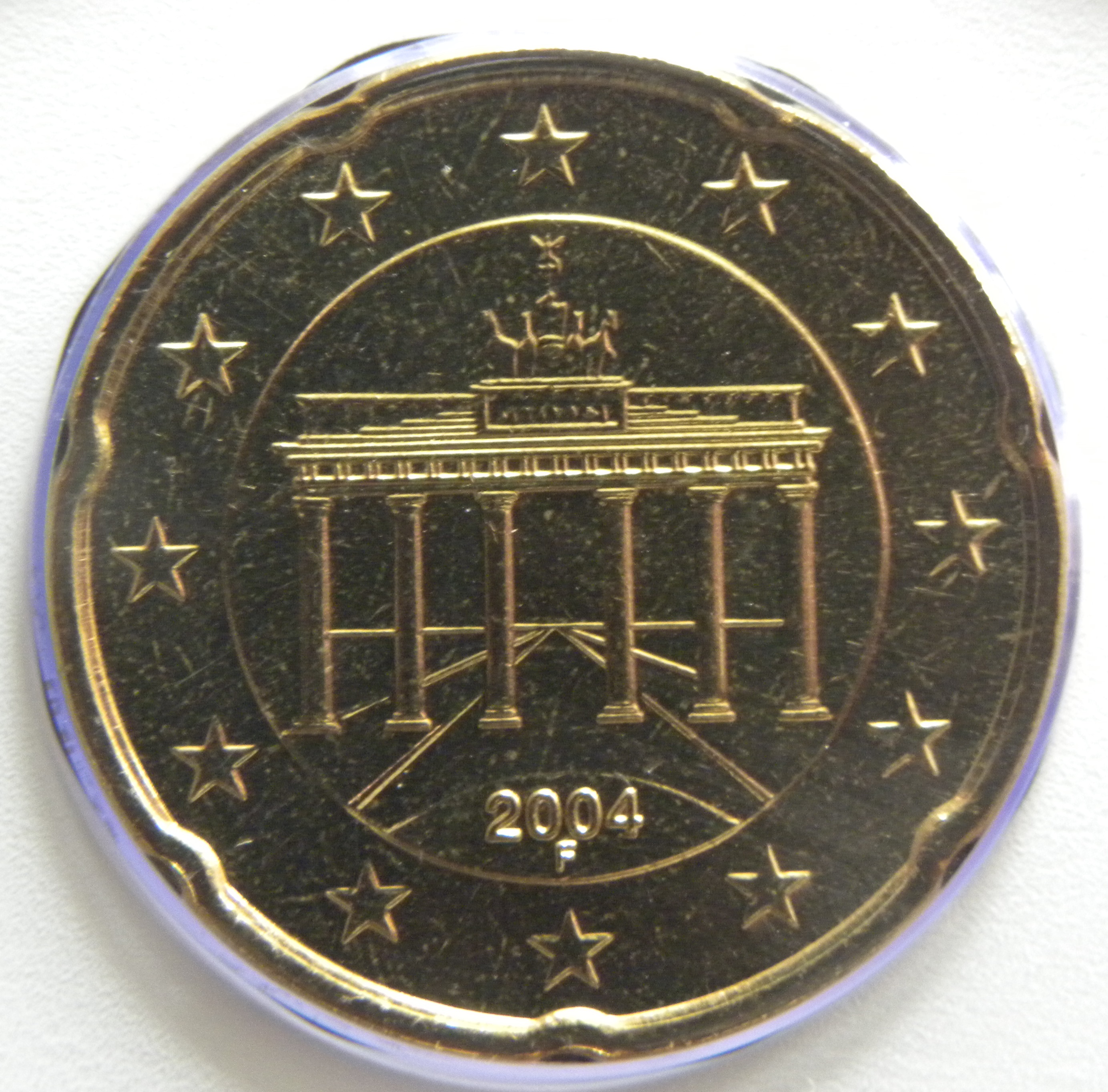 Euro coins from 2004
