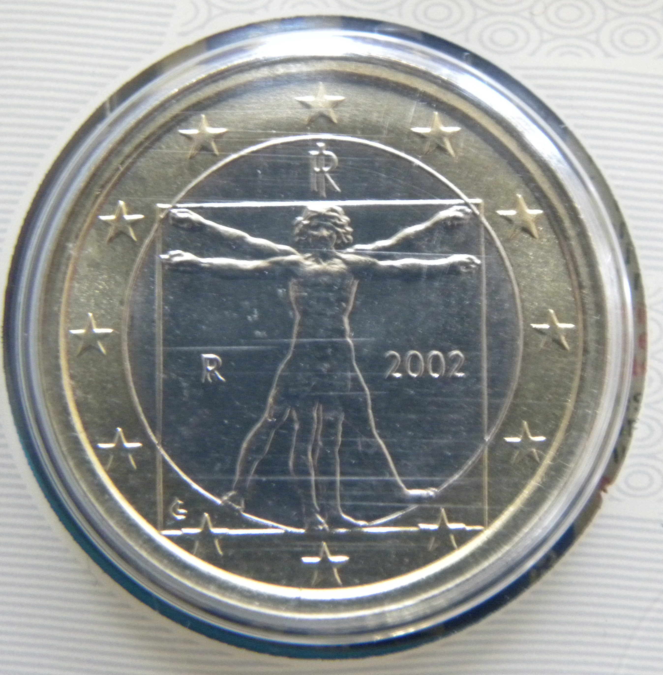 Euro coins from 2002