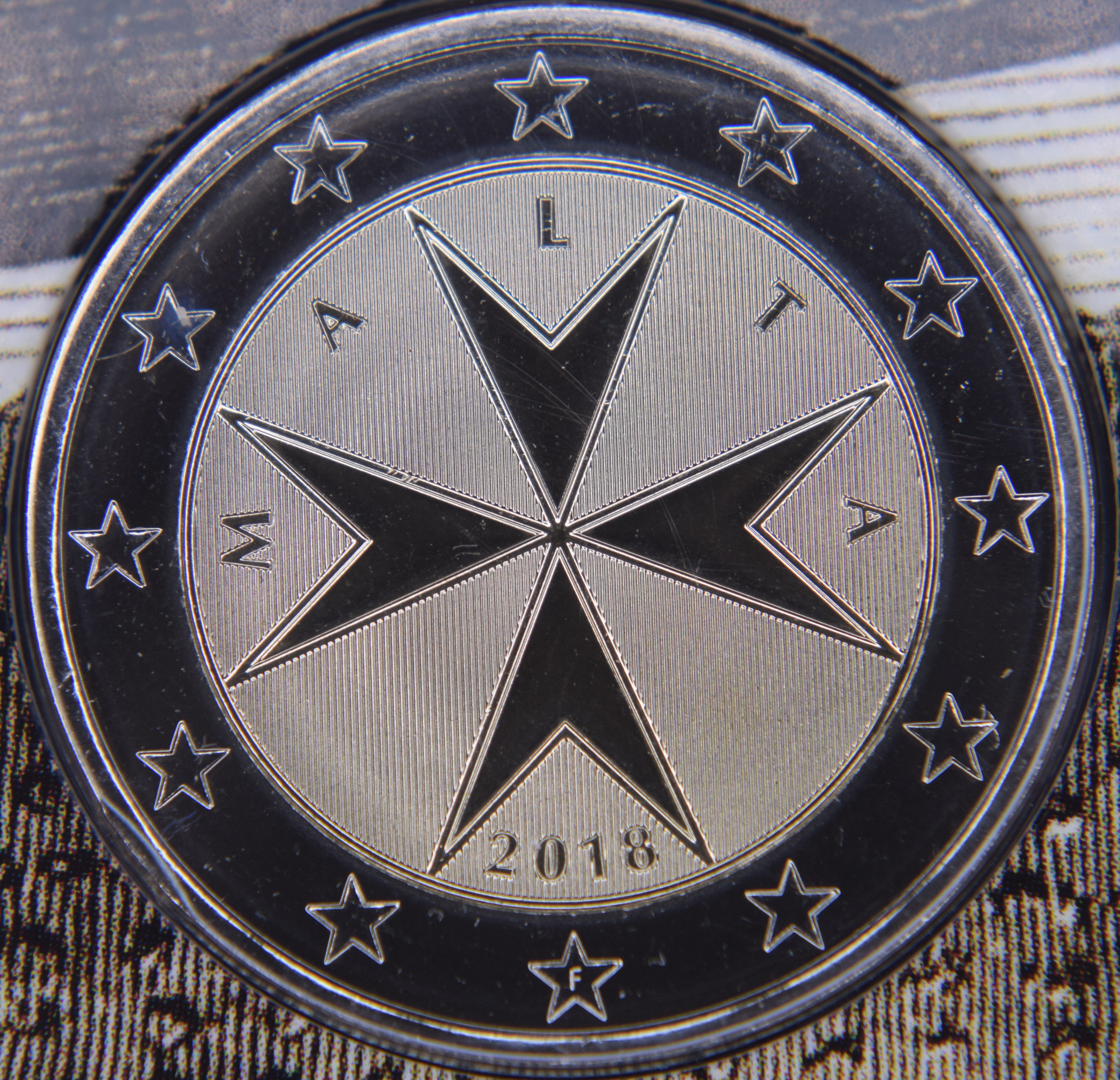 Euro coins from Malta